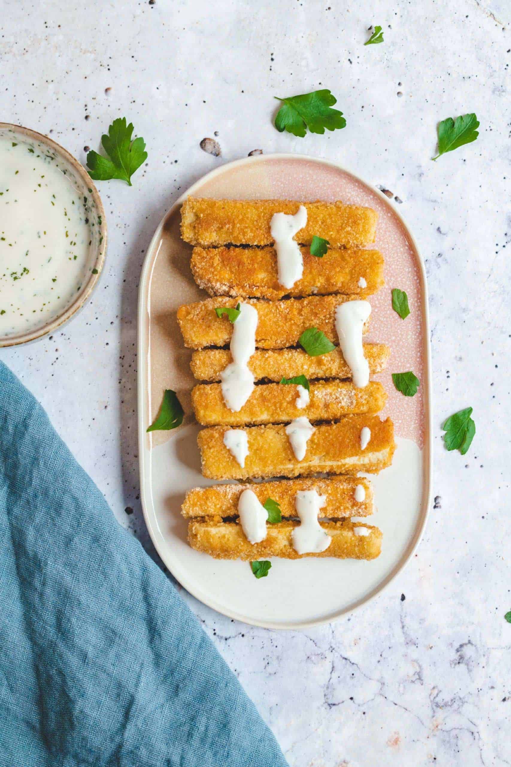 Crispy Tofu Sticks (30 minutes) vegan & gluten free — VEGANE VIBES