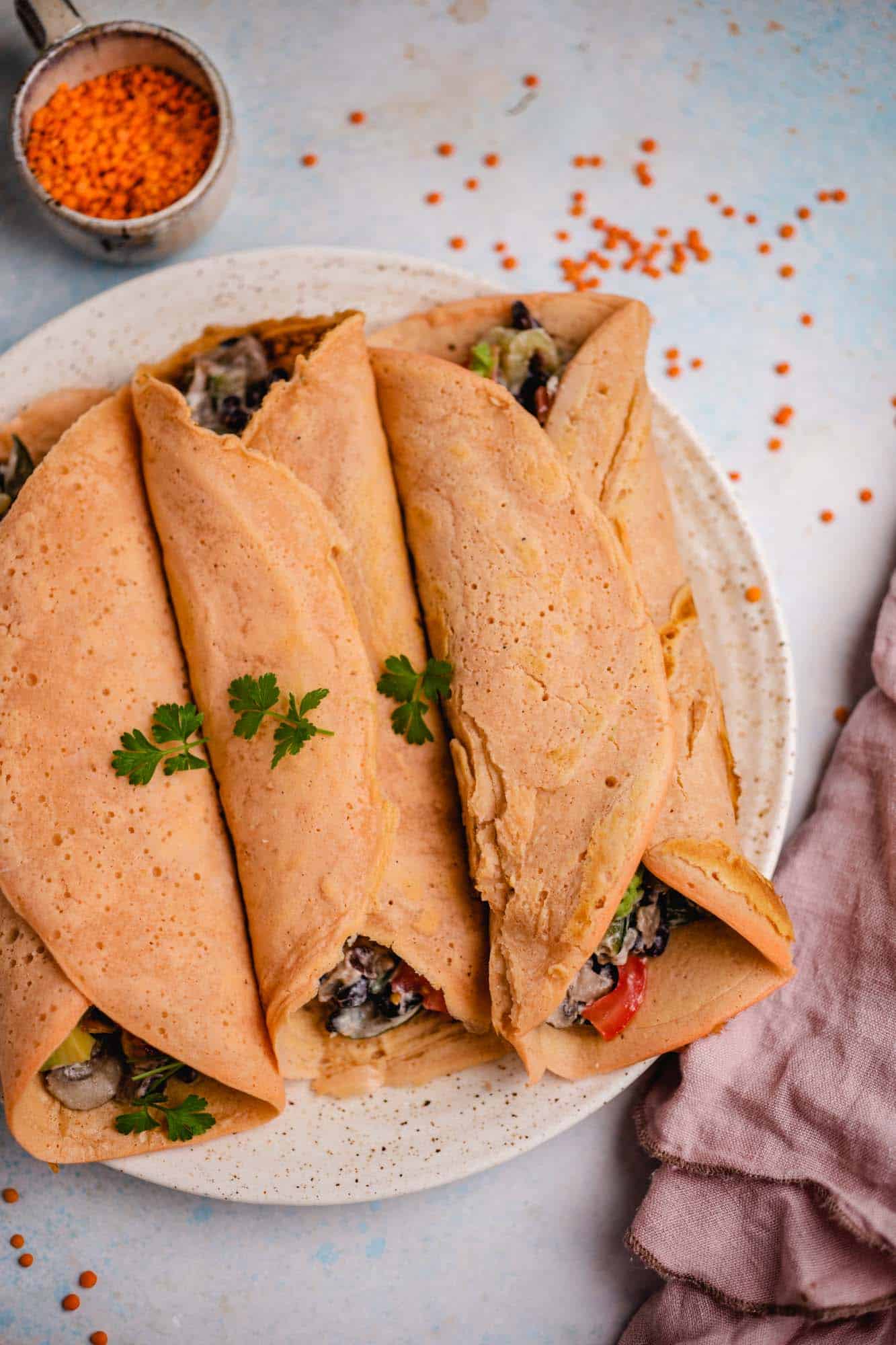 Tortilla Wraps From Lentils Vegan And Gf — Vegane Vibes
