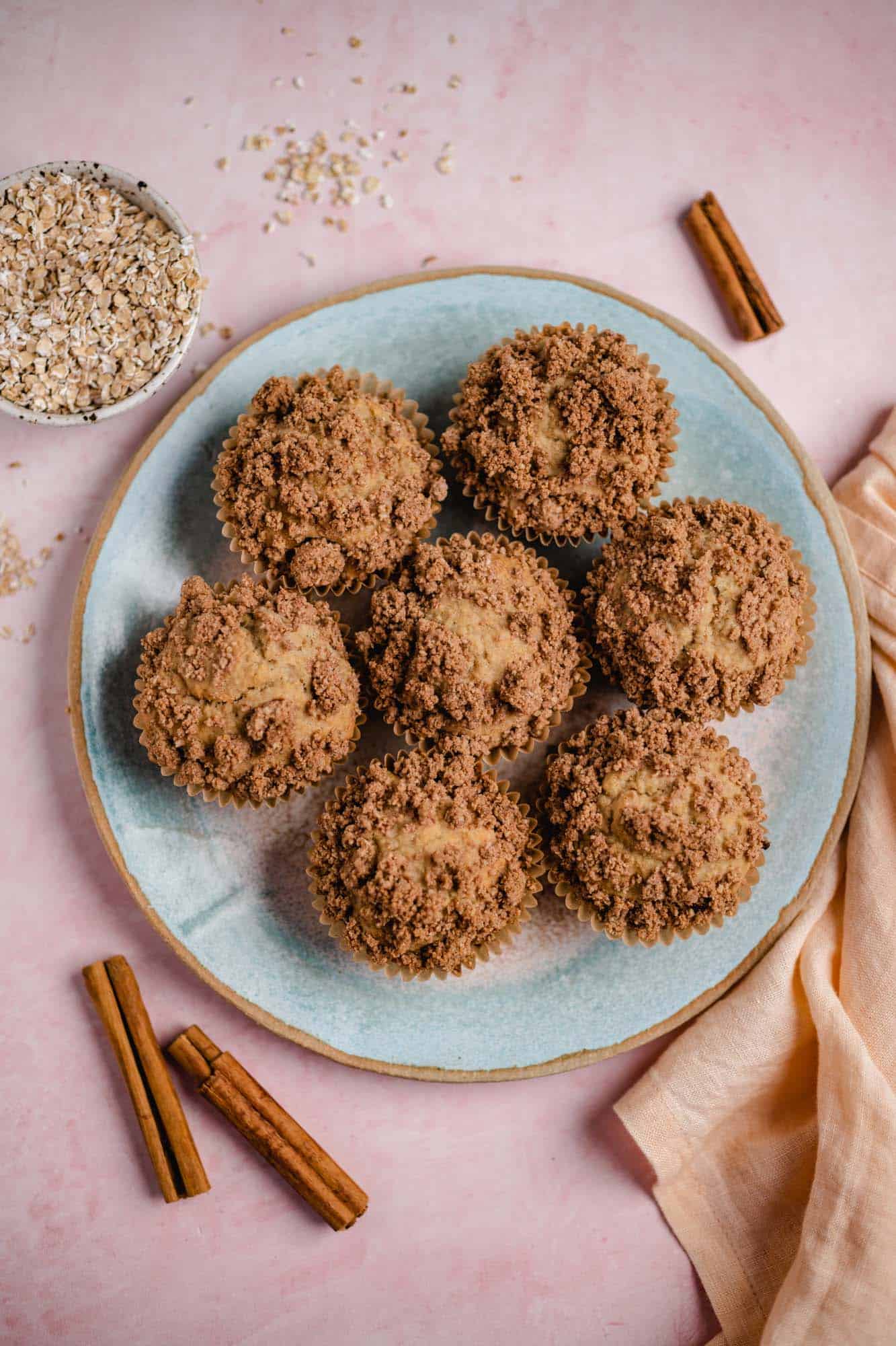 Vegan Cinnamon crumble muffins (45 minutes) — VEGANE VIBES